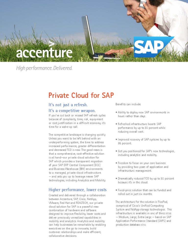 Accenture Private Cloud For SAP | PDF | Cloud Computing | Sap Se