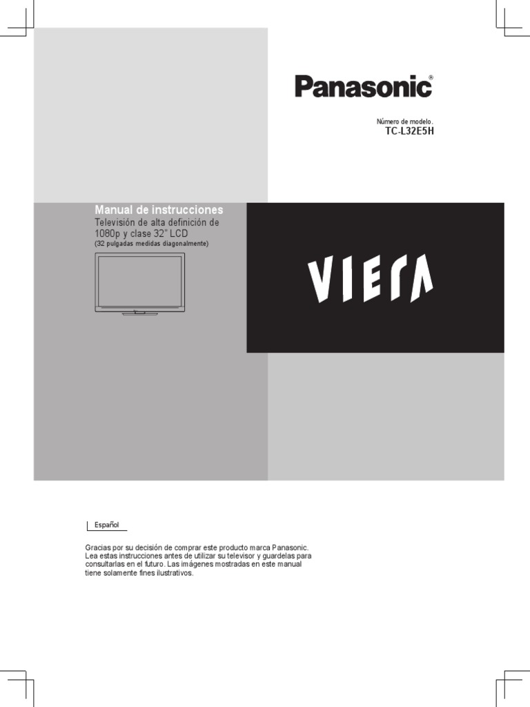 Manual Panasonic | PDF | Punto de acceso inalámbrico | Televisión