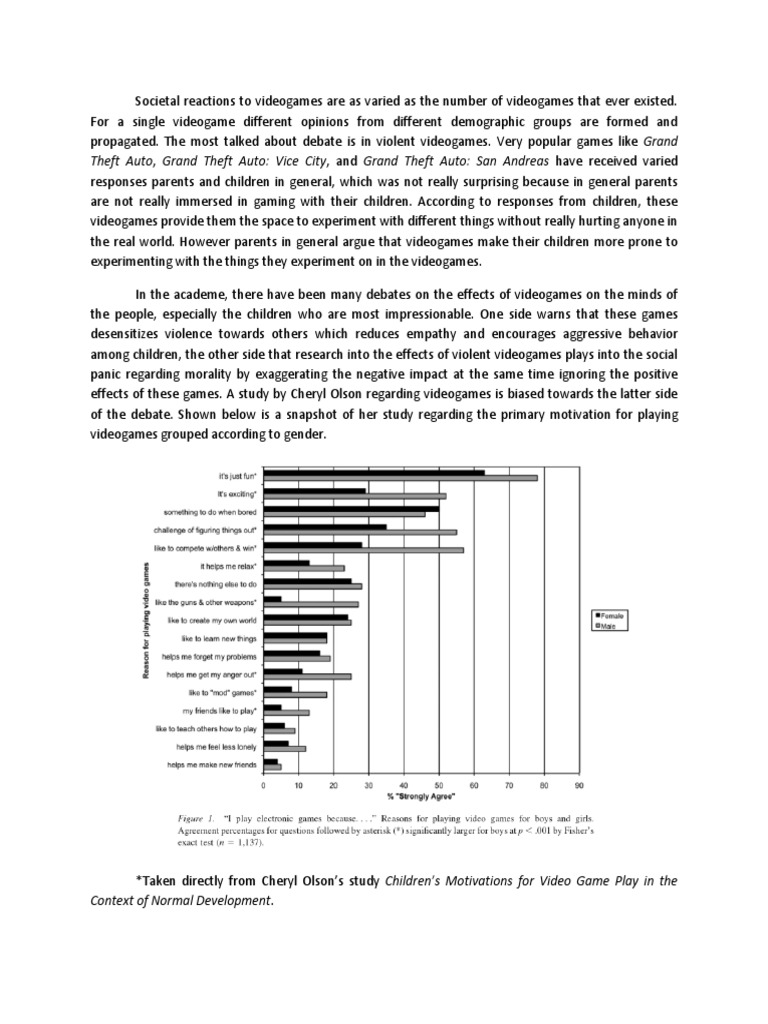 Impact of Violent Video Games on Society | PDF | Video Games | Violence