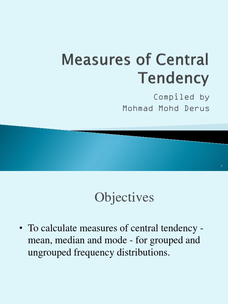 Lecture 6-Measure of Central Tendency-Example | PDF | Mode (Statistics ...