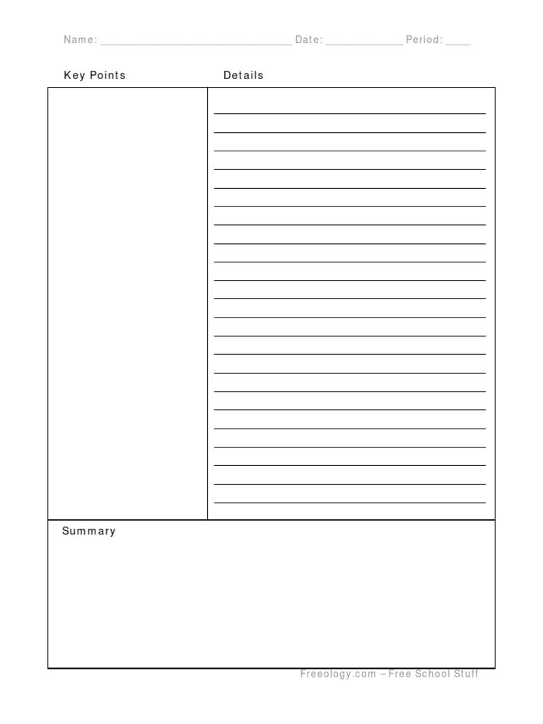 Cornell Notes | PDF | Career & Growth | Finance & Money Management