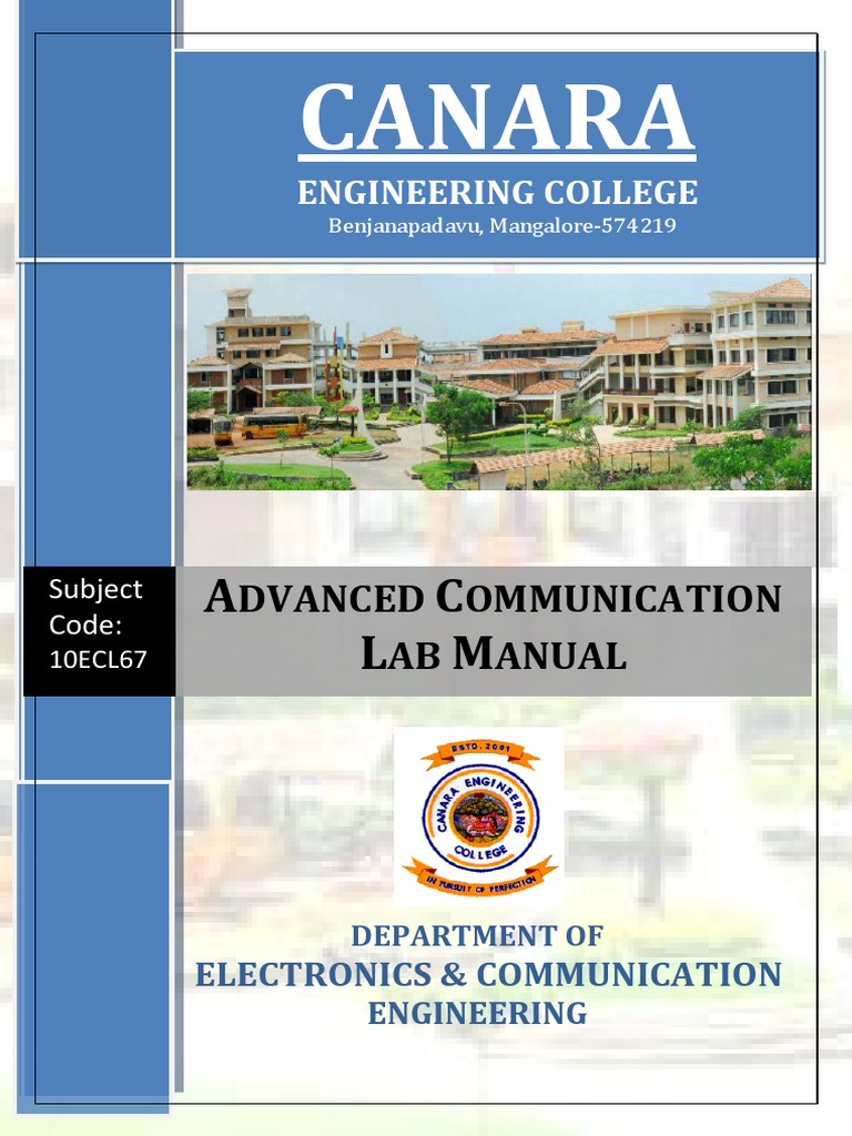 Advanced Communication Lab Manual PDF | PDF | Modulation | Antenna (Radio)
