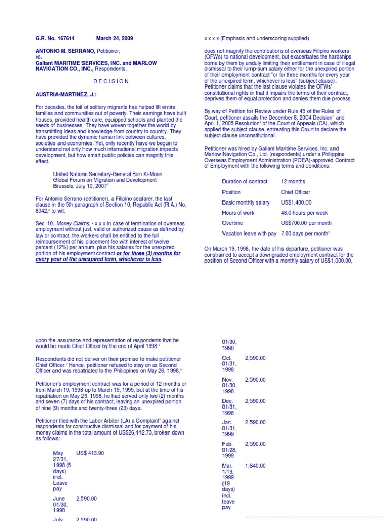Labor Cases | PDF | Rational Basis Review | Employment