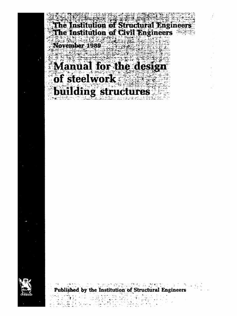 Manual For The Design of Steelwork Building Structures | PDF
