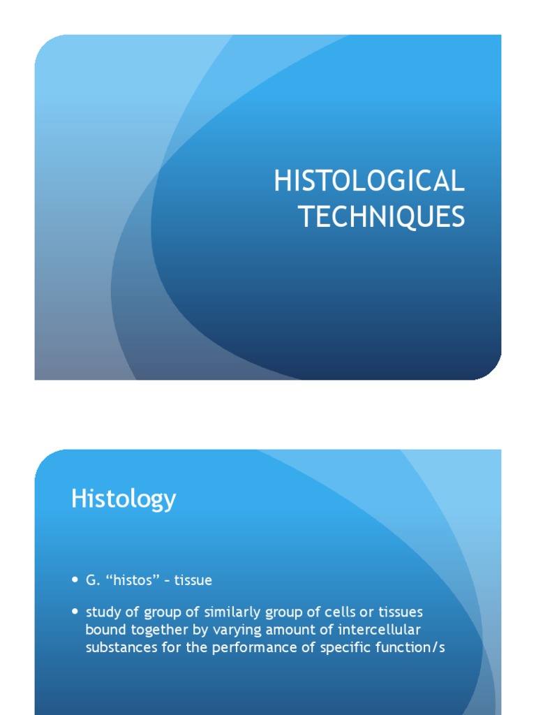 Histological techniques | Histology | Staining