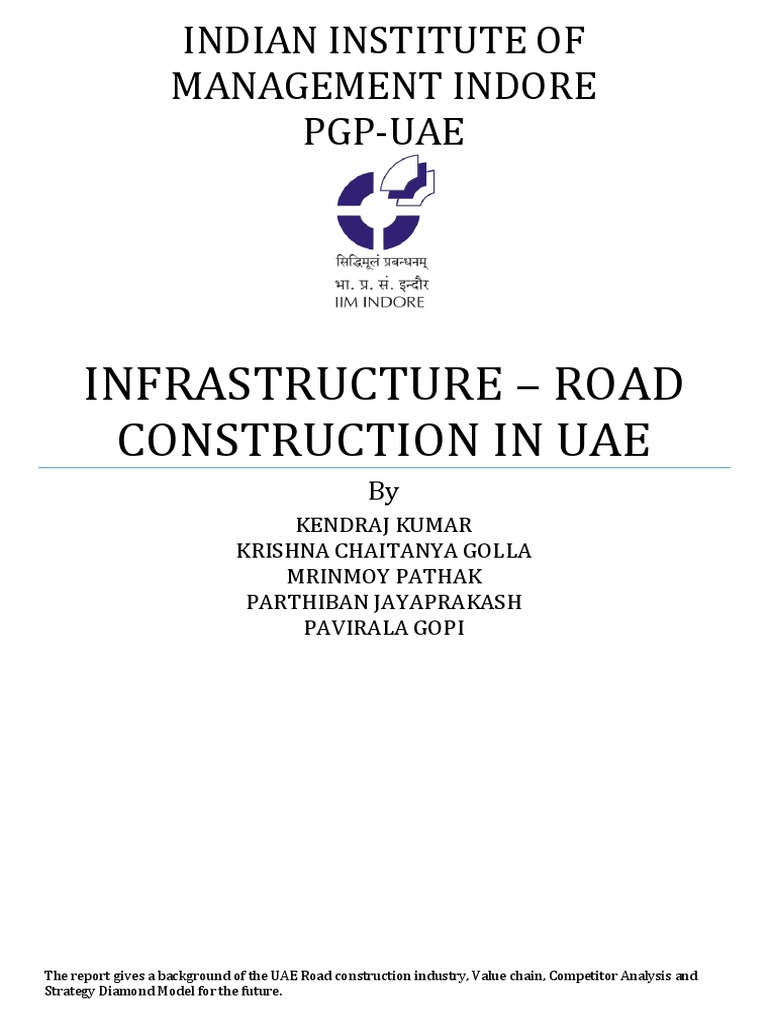 UAE Road Construction Industry Overview | PDF | United Arab Emirates ...