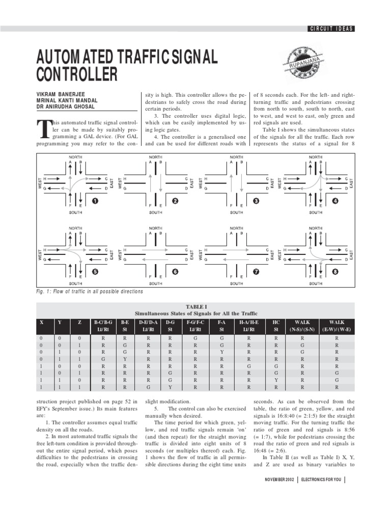 Traffic Signal Circuit | PDF | Traffic | Electronic Design