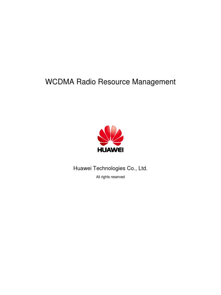 WCDMA Radio Resource Management | PDF