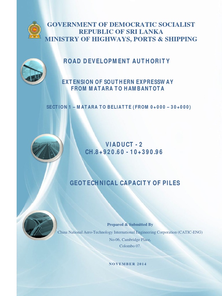 Pile Design Report by RANR Ranasinghe | PDF | Deep Foundation ...