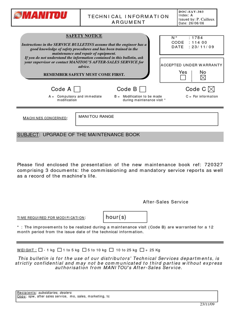 1784en Upgrade of The Maintenance Book PDF | Download Free PDF ...