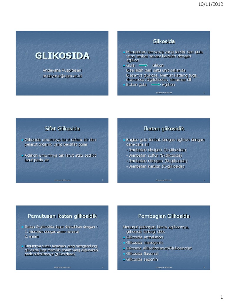Glikosida 2012 | PDF