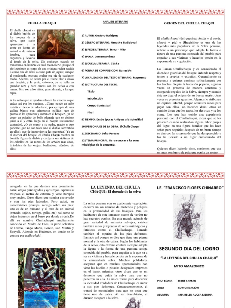 Chulla Chaqui | PDF | Criaturas legendarias