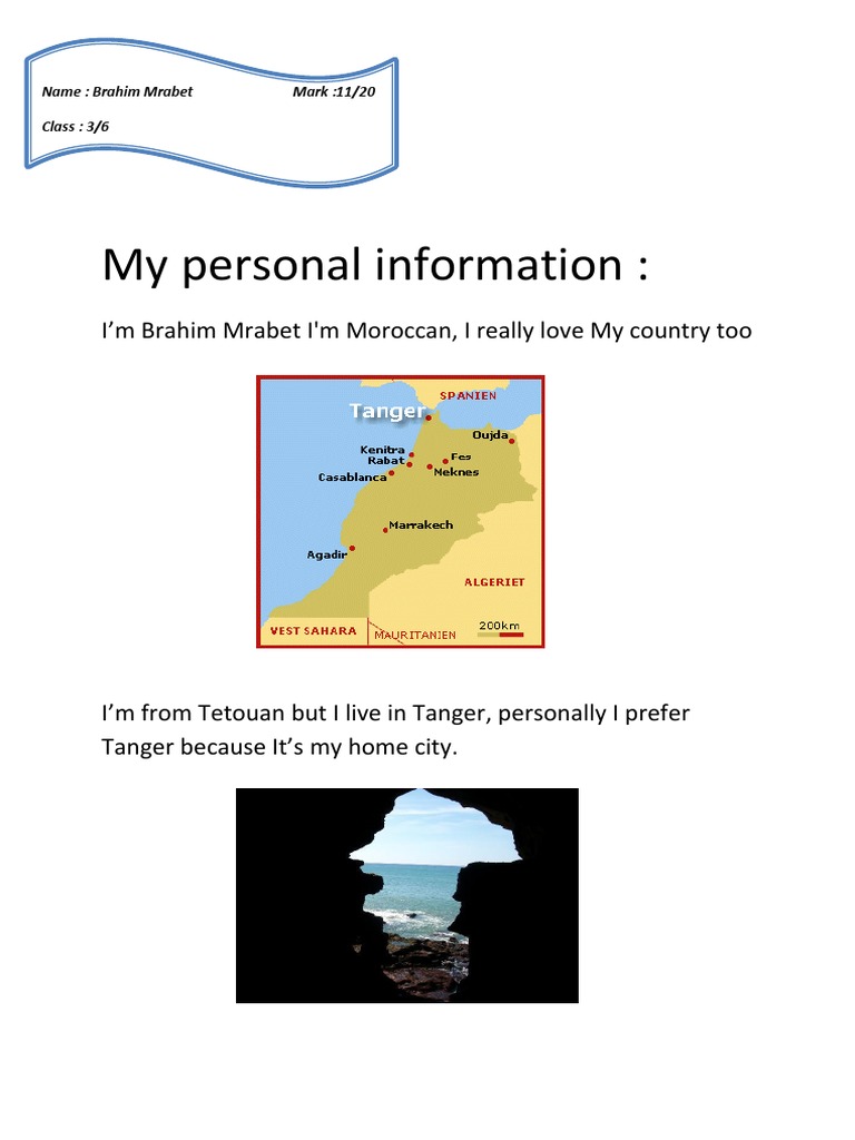 My Personal Information | PDF