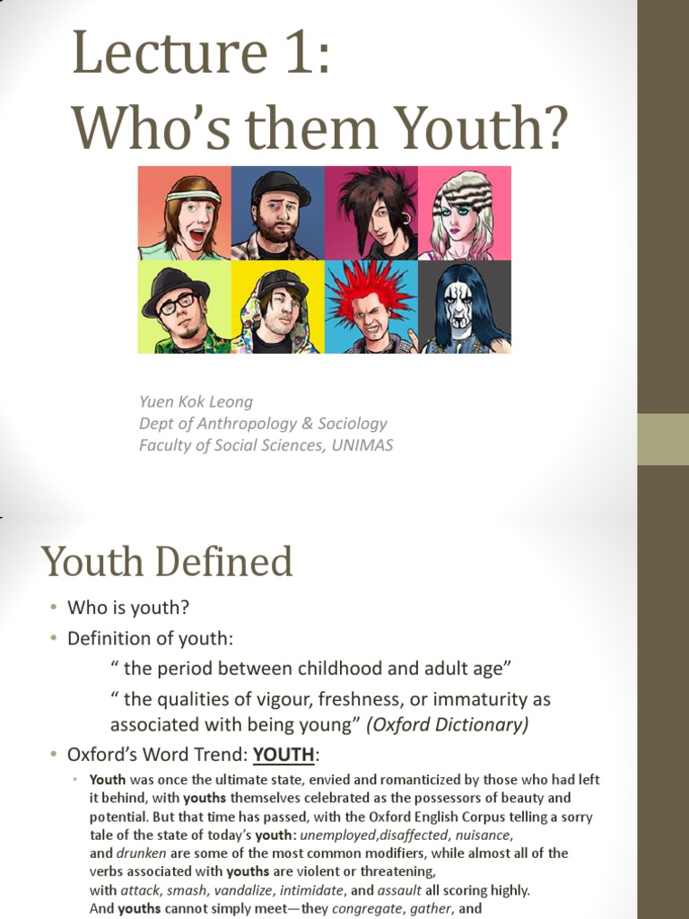 SSY2034 Sociology of Youth Chap 1 | PDF | Youth | Adolescence