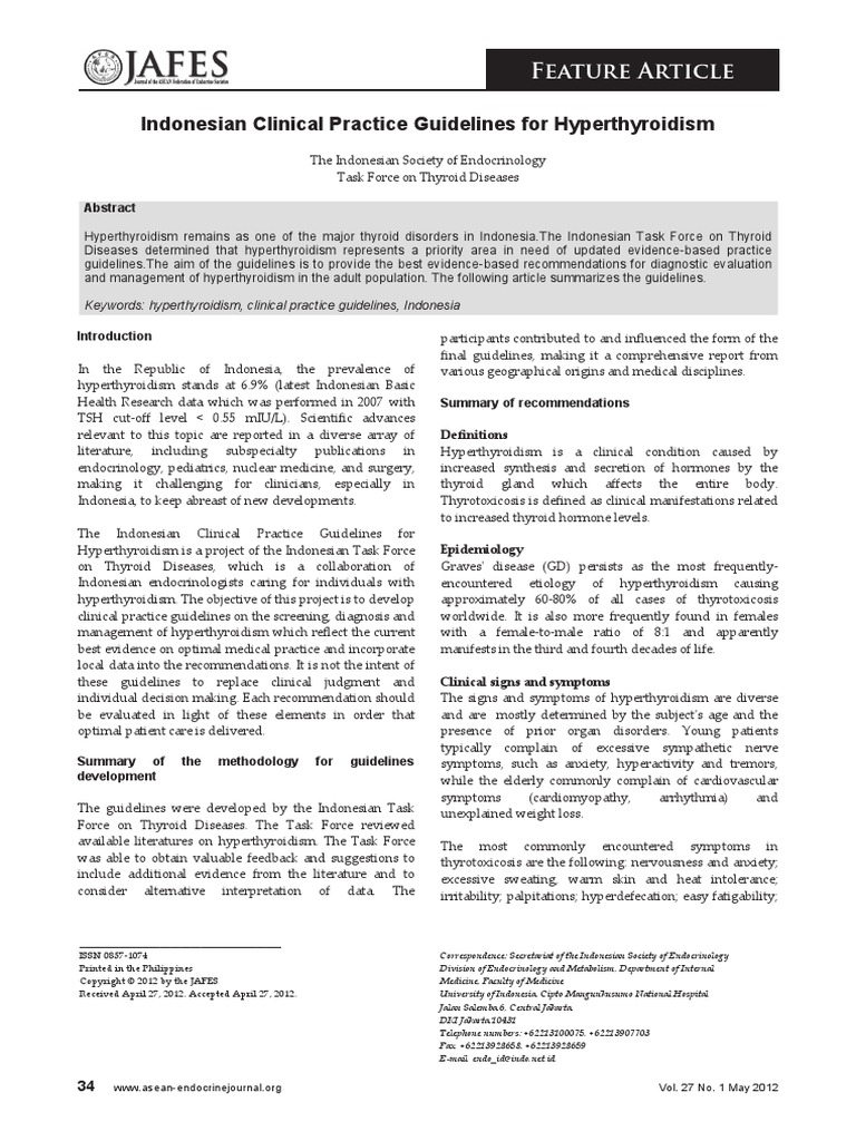Konsensus Hipertiroid | PDF | Hyperthyroidism | Thyroid Stimulating Hormone