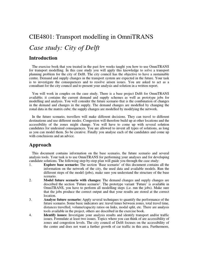 Case Study | PDF | Public Transport | Traffic