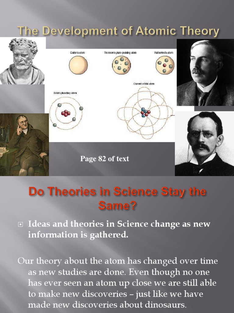 Evolution of Atomic Theory | PDF | Atoms | Atomic Nucleus