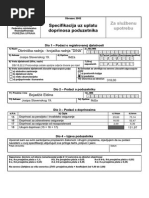 JS3100-PrijavaPromjenaOdjava Osiguranja | PDF