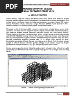 Tutorial ETABS Step by Step Perencanaan Bangunan Gedung Sesuai SNI Available Now | PDF | Metode ...