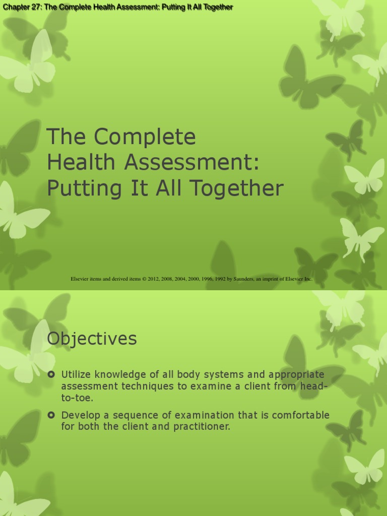 Final Health Assessment Powerpoint | PDF | Thorax | Human Leg