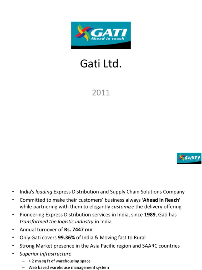 Gati | PDF | Logistics | Cargo