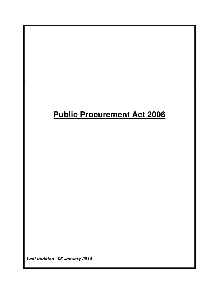 PPA 2006 January 2014-Updated15052014 | PDF | Procurement | Request For ...