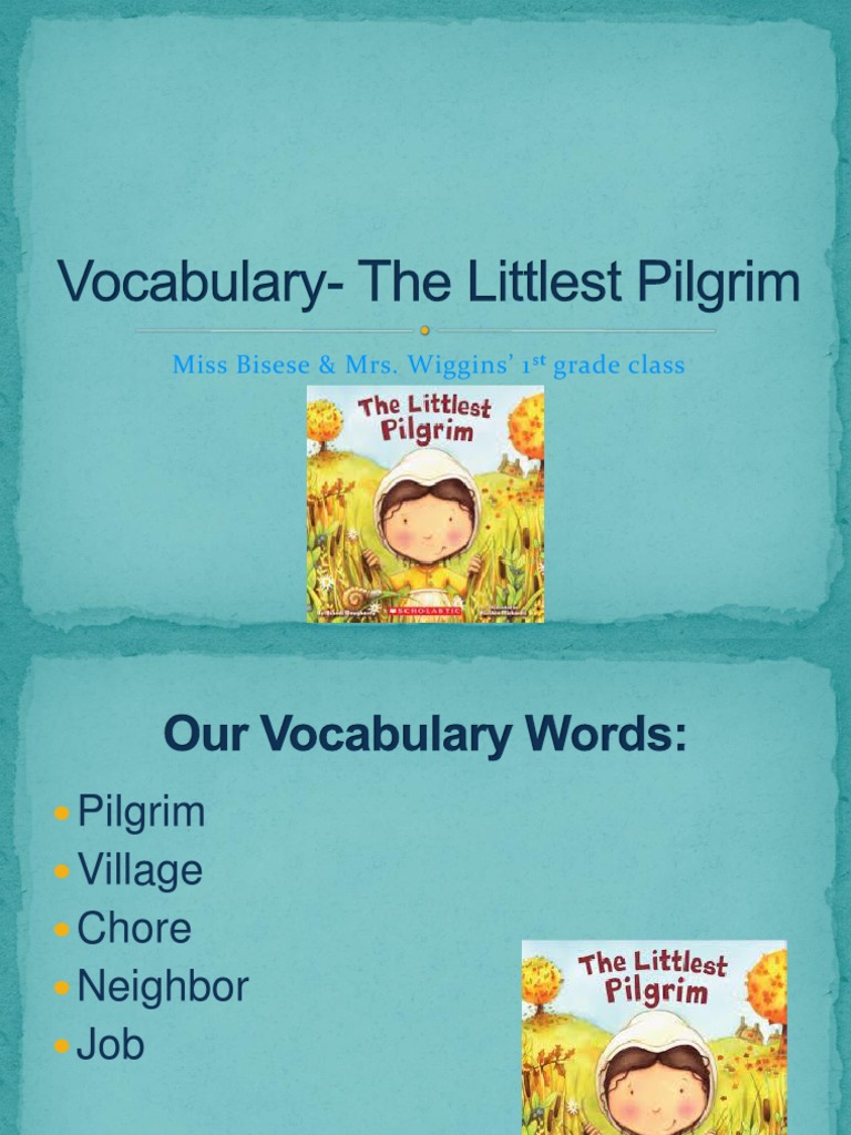 Vocabulary The Littlest Pilgrim Powerpoint | PDF
