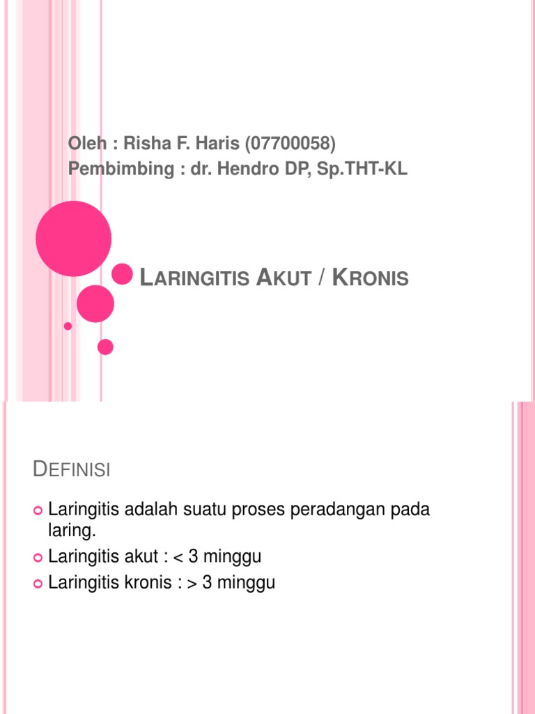 Laringitis Akut | PDF