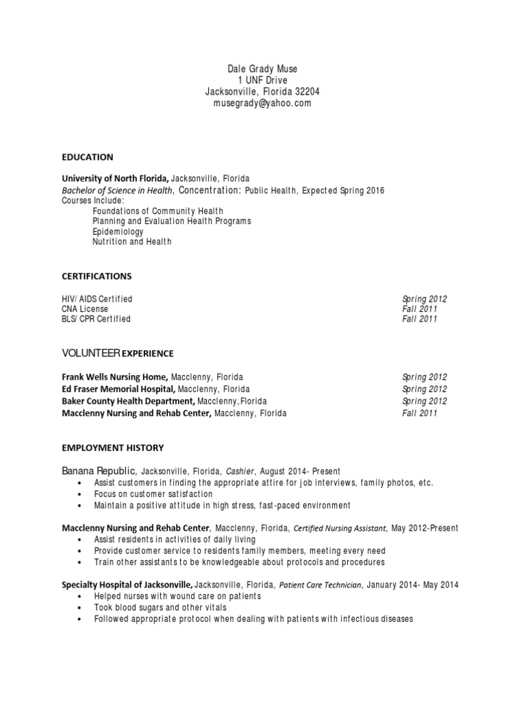 Public Health Graduate Resume Summary | PDF | Wellness