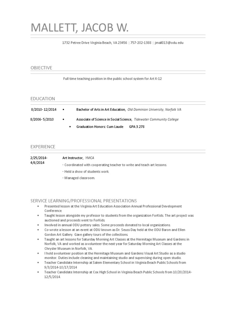Jacob Resume | PDF