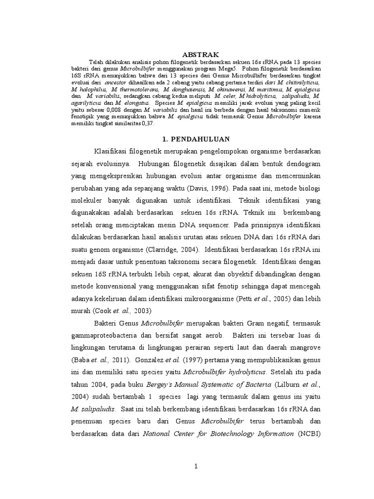 Pohon Filogenik | PDF Pohon Filogenik | PDF