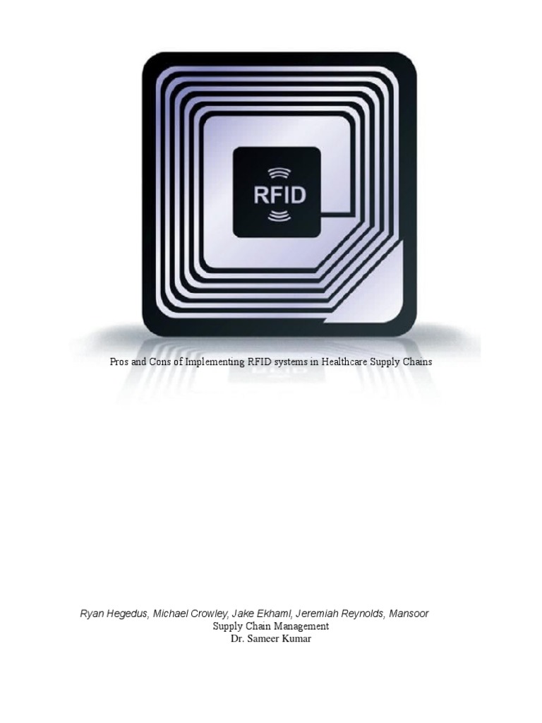 RFID in Healthcare Supply Chains: Pros & Cons | PDF