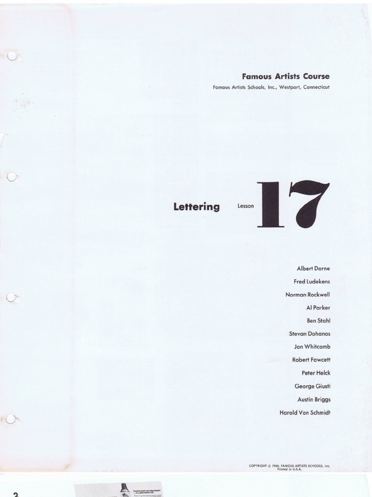 Famous Artists Course | PDF