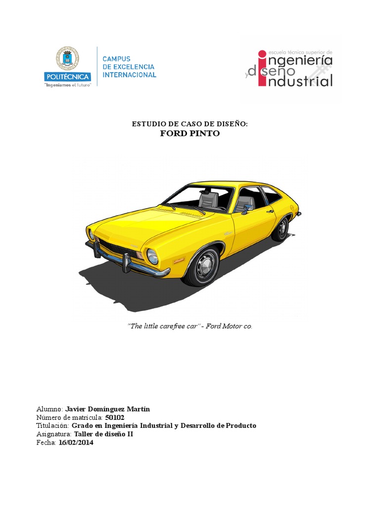 Ford Pinto | PDF | Compania de motores ford | Diseño