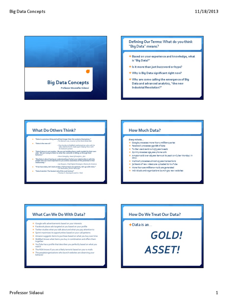 Big Data Concepts | PDF | Big Data | Databases