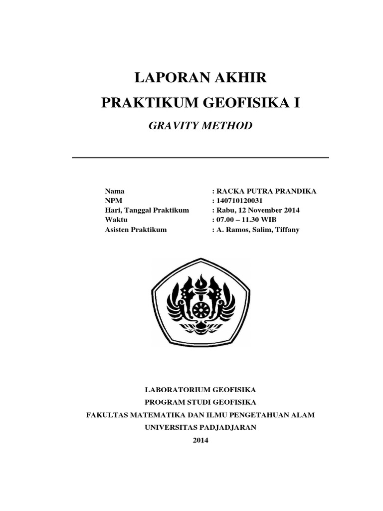 Praktikum Gravity Method Geofisika | PDF
