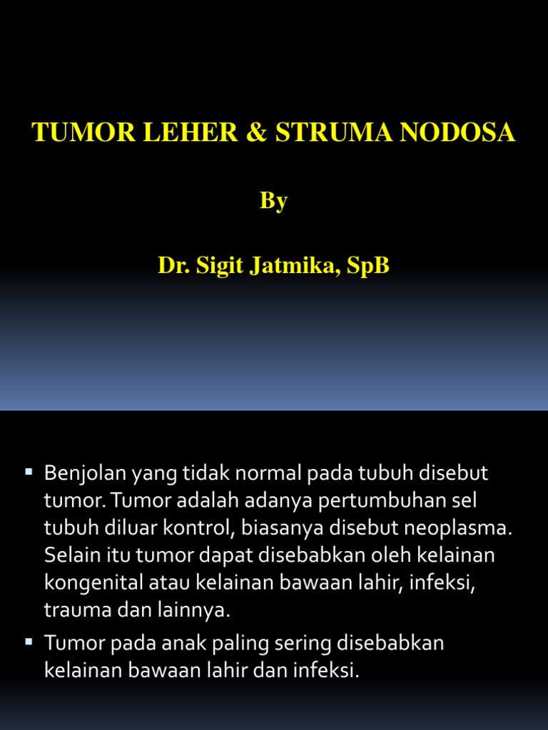 Tumor Leher & Struma | PDF | Pengembangan Diri | Sains & Matematika
