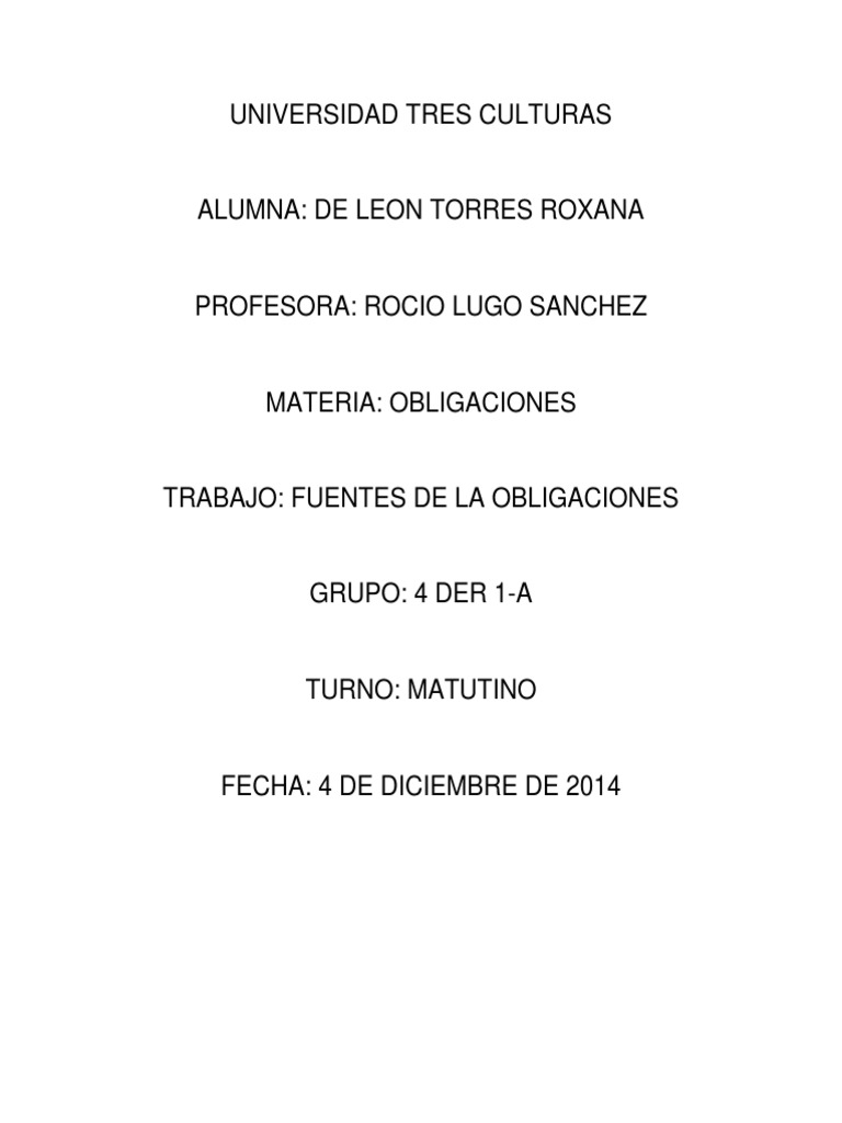 Cuadros Rocio Lugo Obligaciones | PDF | Instituciones sociales ...