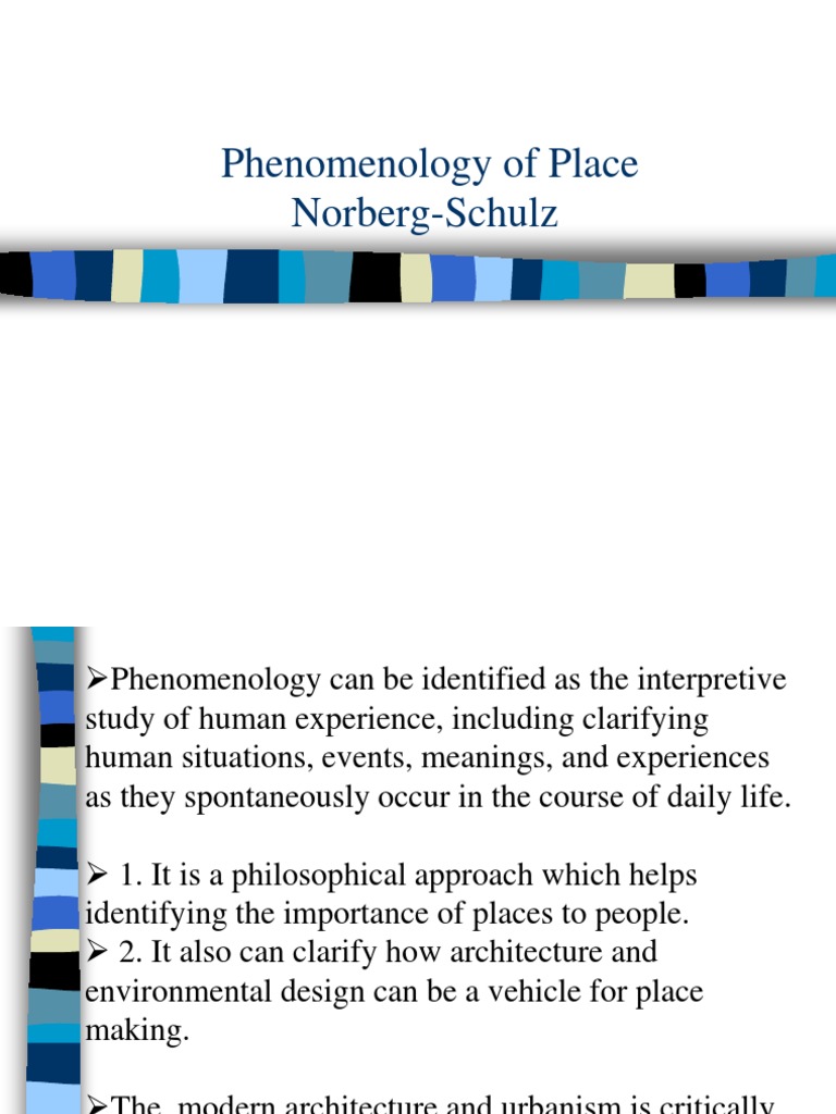 Phenomenomenology Place - Arya and Anupama | PDF | Phenomenology ...