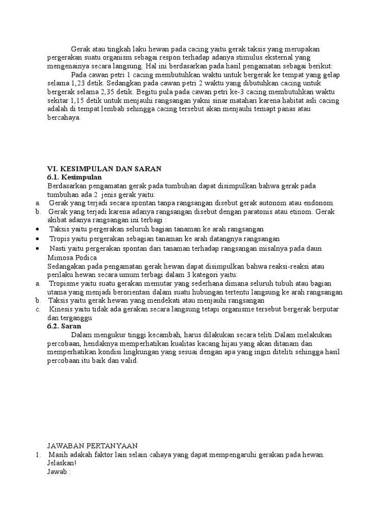 Cacing Tanah | PDF | Sains & Matematika