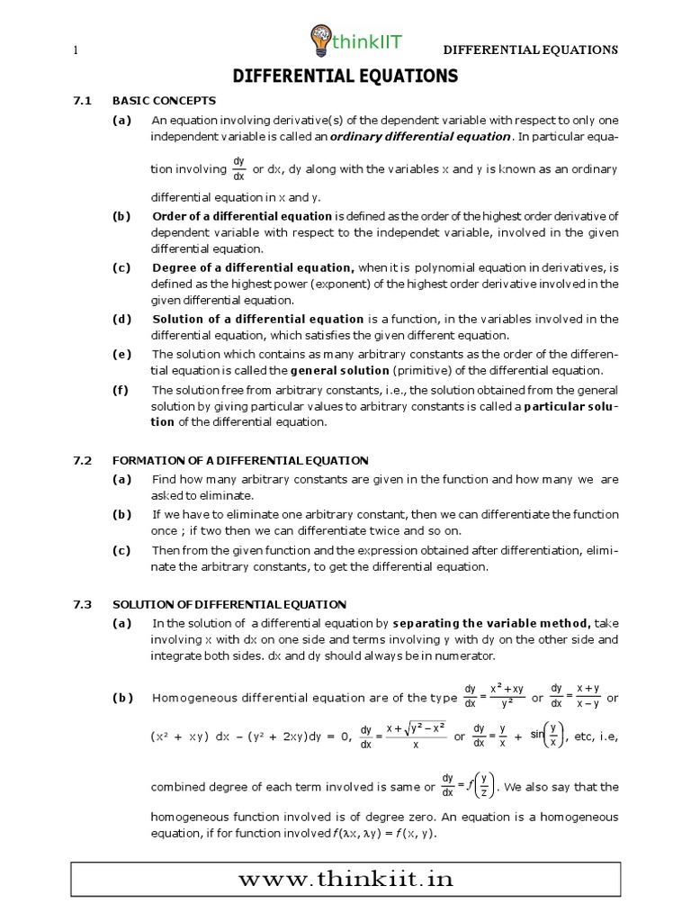 Understanding Differential Equations | PDF | Derivative | Physical ...