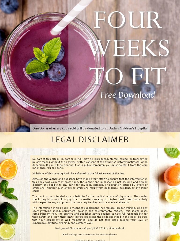 Four Weeks To Fit Meal Plan | PDF | Food Energy | Salad