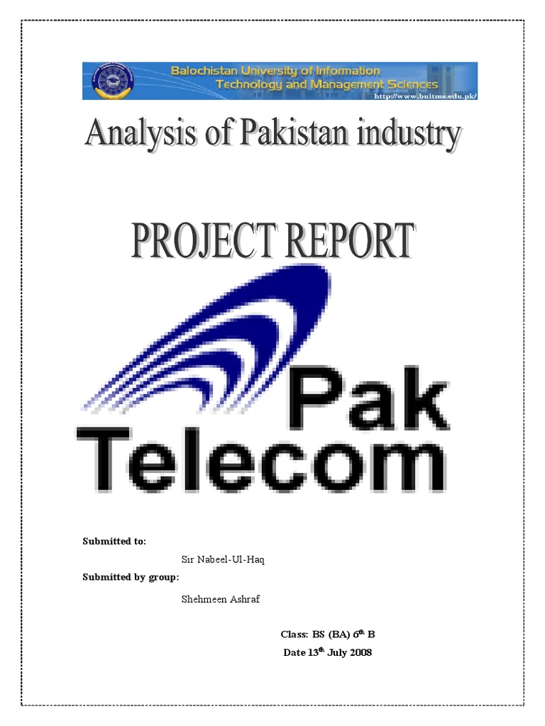 Telecommunication Industry of Pakistan | PDF | Telecommunications ...