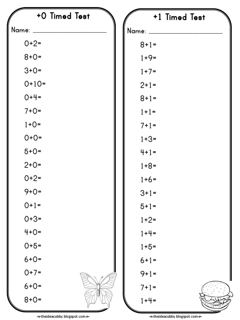 +0 Timed Test +1 Timed Test: Name: - Name | PDF