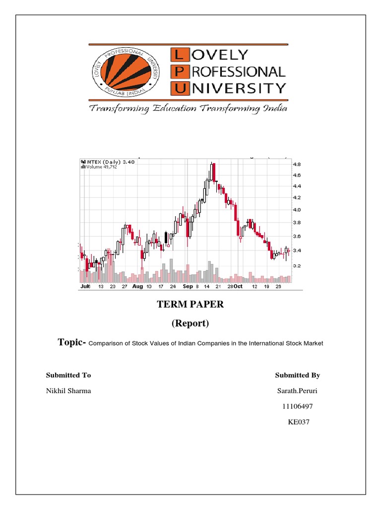 Term Paper (Report) Topic | PDF | Data Collection | Analytics