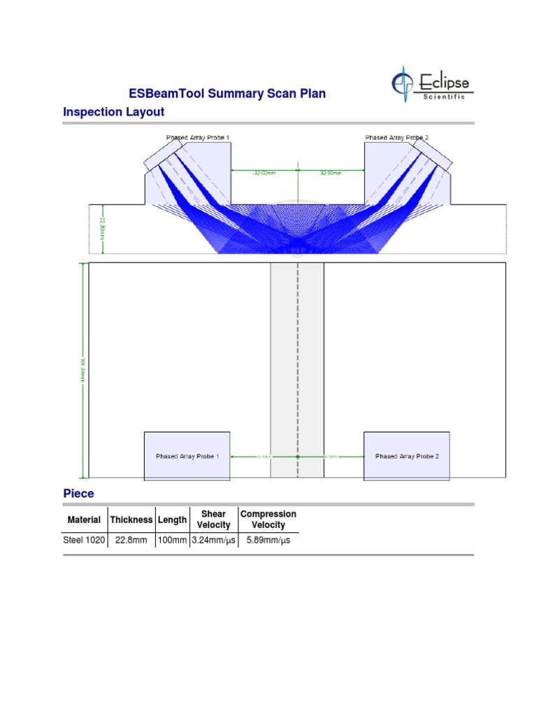 PAUT 22.8mm Scan Plan | PDF | Home & Garden | Technology & Engineering