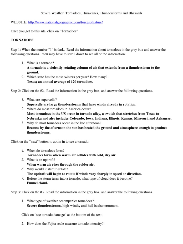 Severe Weather Learning Guide | PDF | Tornadoes | Thunderstorm