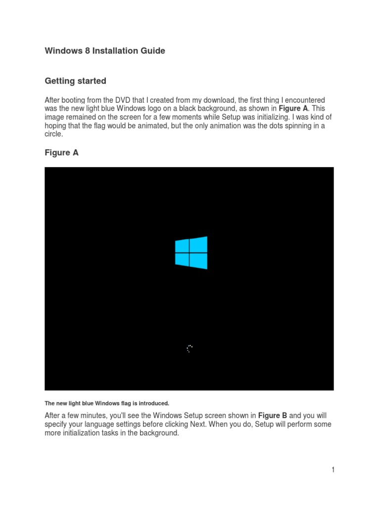 Guide Installation Windows 8 | PDF | Windows 8 | Installation (Computer ...