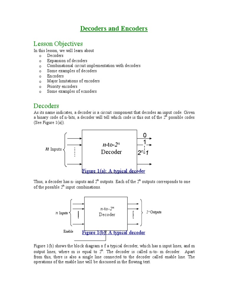 3 To 8 Decoder Using Two 2 To 8 Decoder | PDF | Arithmetic | Theory Of ...