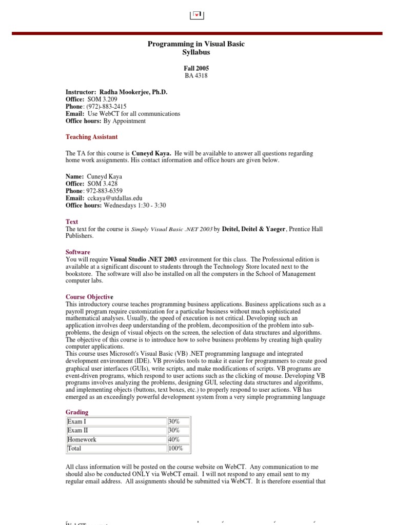 UT Dallas Syllabus For Ba4318.001 05f Taught by Radha Mookerjee ...